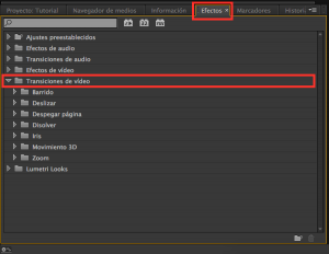 Transiciones, Tutorial Adobe Premier Pro CC - Escape Digital