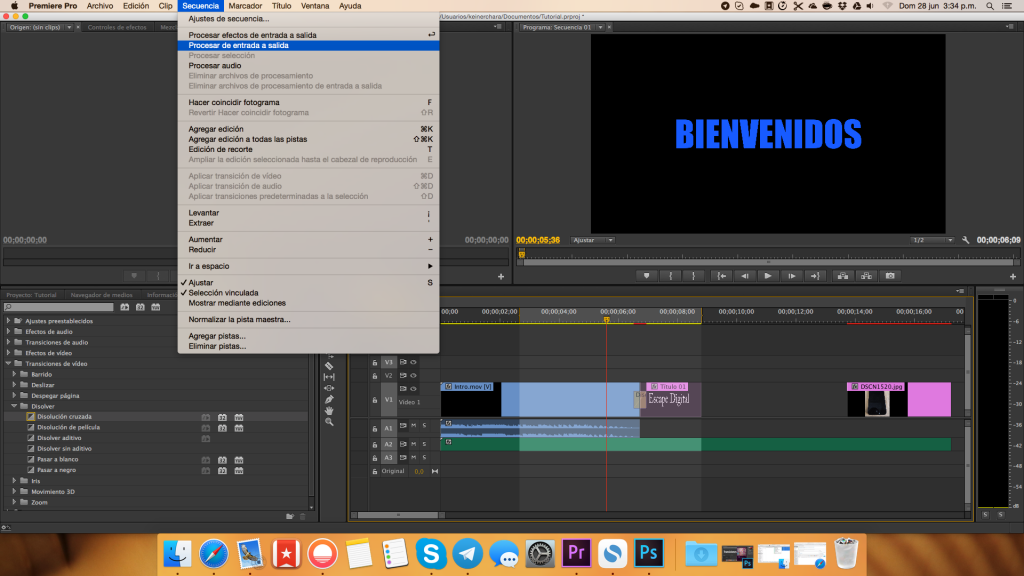 Renderizar, Tutorial Adobe Premier Pro CC - Escape Digital